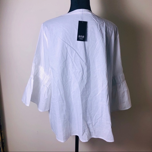 a.n.a | Tops | Authentic Ana Plus Size White Top | Poshmark